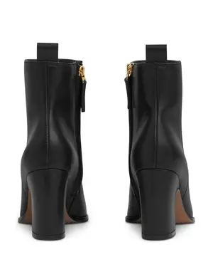 REISS Amy Almond Toe Ankle Boots - Black