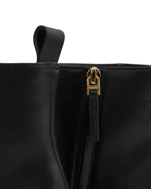 REISS Amy Almond Toe Ankle Boots - Black