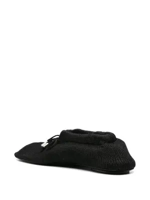 TOTEME Knitted Ballet Flats - Black