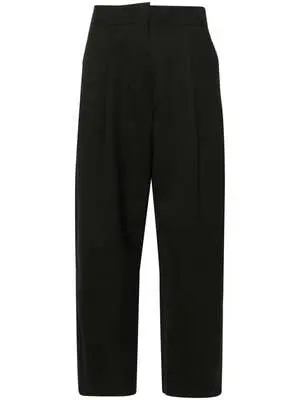 Studio Nicholson Wide-leg Cropped Trousers - Black