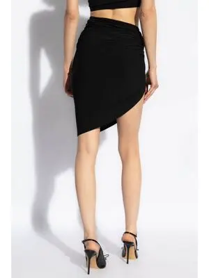 Jacquemus La Mini Jupe Draped Mini Skirt - Black