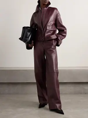 Co Belted Leather Jacket