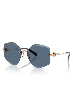 Tory Burch 58mm Irregular Sunglasses - Gold Amber