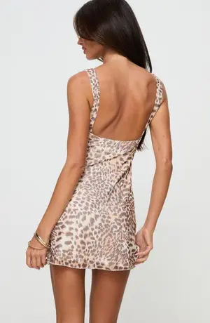 Princess Polly Zuba Leopard Print Mini Dress