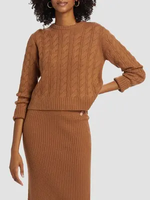 SAKS FIFTH AVENUE Cable-knit Cashmere Pullover