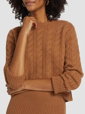 SAKS FIFTH AVENUE Cable-knit Cashmere Pullover