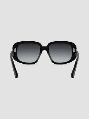 Celine Three Dots 55mm Geometric Sunglasses - Gradient Grey Black