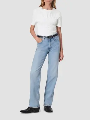 Rag & Bone Smocked Short-sleeve T-shirt - White