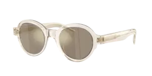 Moncler Rondosa Sunglasses - Light Brown Mirror Gold