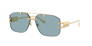 Versace Silver Tone Sunglasses - Blue