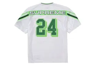 Supreme Jacquard Rib Football Jersey - White