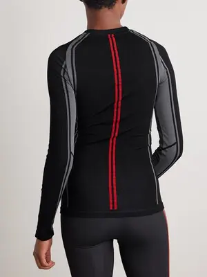 Moncler Stretch-knit Base Layer - Black