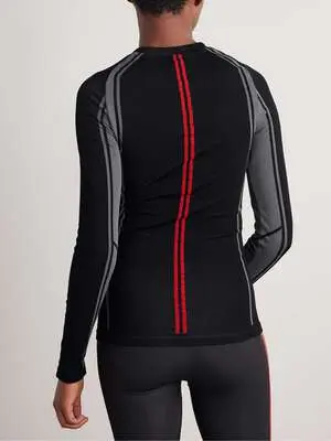 Moncler Stretch-knit Base Layer - Black