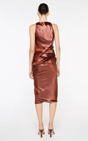 Paris Georgia Tiyan Saffron Midi Dress