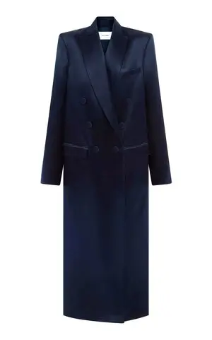 Alex Perry Oversized Duchess Satin Coat