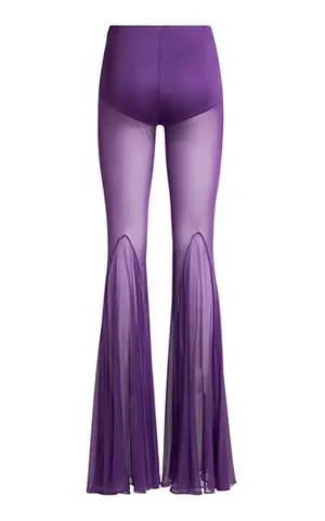Etro Jersey Flare Pants - Purple