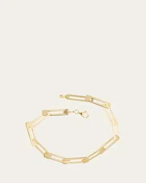 Lana Jewelry 14k Laser Open Interlocking Rectangle Link Bracelet