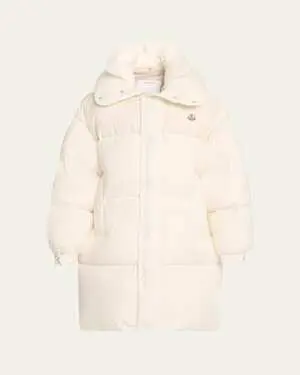 Moncler Verone 2 Snap-front Puffer Jacket