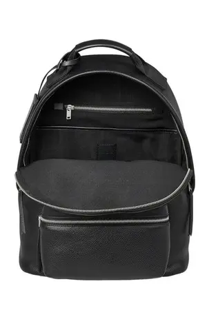 Sandro Coated Canvas Backpack - Black