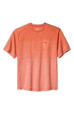 Tommy Bahama Oasis Fade Crewneck Recycled Polyester Jersey T-shirt - Mantra Orange