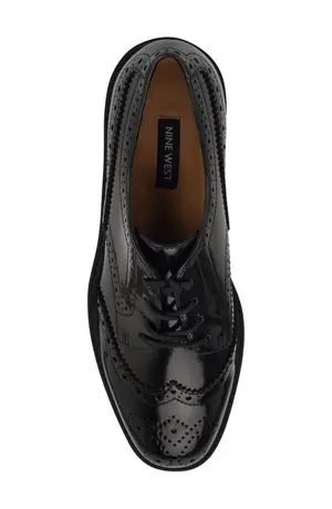 Nine West Resttin Wingtip Platform Derby - Blk01