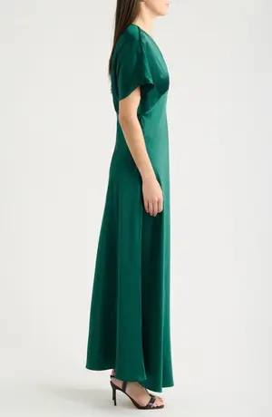 CECE DUPRAZ Dolman Sleeve Cocktail Midi Dress