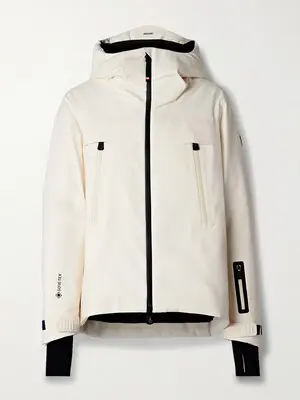 Moncler Chanavey Hooded Gore-tex Down Ski Jacket - White