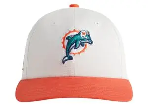 Kith X Nfl 47 Miami Dolphins Franchise Long Sleeve Profile Cap - Clementine