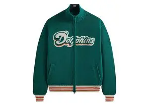 Kith X Nfl 47 Dolphins Wyona Full Zip Sweater - Center