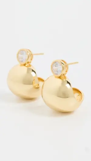 Shashi Bezel Stud Earrings