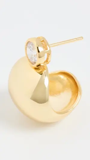 Shashi Bezel Stud Earrings