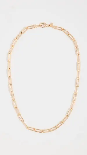 ADINA EDEN Paperclip Link Necklace