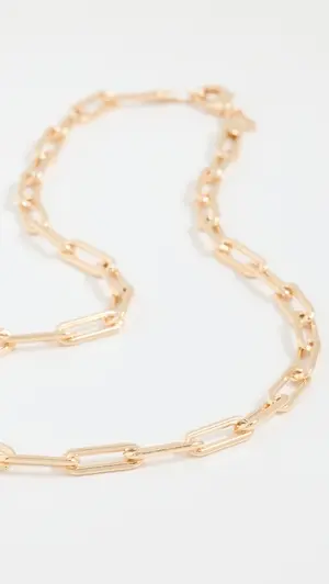 ADINA EDEN Paperclip Link Necklace