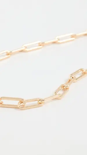ADINA EDEN Paperclip Link Necklace