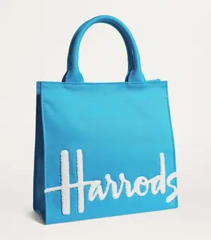 Harrods Cotton Logo Tote Bag
