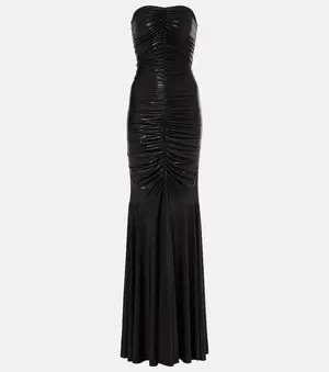 Sleeveless Ruched Evening Dresses