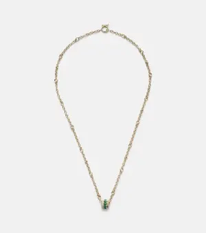 SPINELLI KILCOLLIN Gravity Diamond And Emerald Necklace - Gold