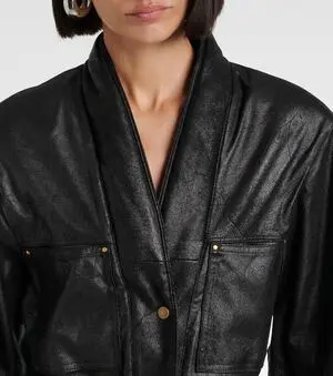 Isabel Marant Faux Leather Jumpsuit