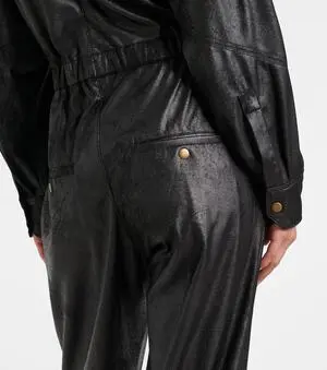 Isabel Marant Faux Leather Jumpsuit