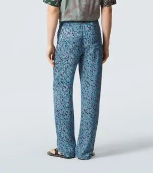 Dries Van Noten Printed Straight Leg Trousers