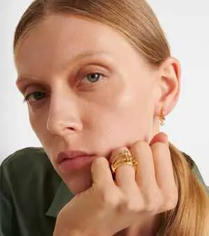 SPINELLI KILCOLLIN - Zahra Micro 18kt Hoop Earrings With Diamonds