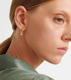 SPINELLI KILCOLLIN - Zahra Micro 18kt Hoop Earrings With Diamonds