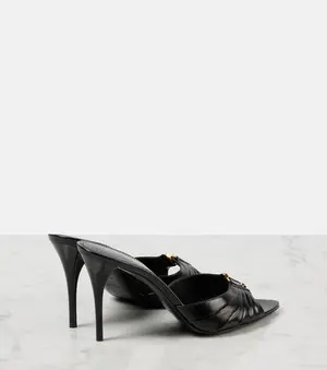 Saint Laurent Babylone Leather Mules