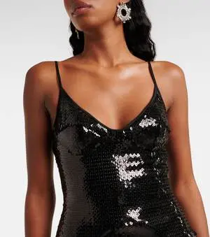 David Koma Sequined Minidress