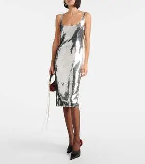 Magda Butrym Sequined Midi Dress