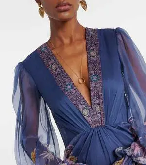 Etro Printed Silk Gown