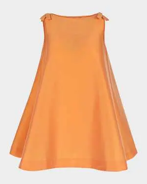 Bernadette BERNADETTE Boatneck Cape Mini Dress - Carrot
