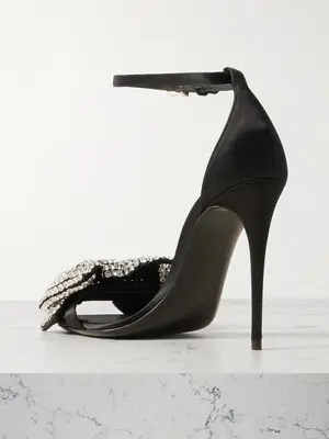 Dolce & Gabbana Crystal-embellished Satin Pumps