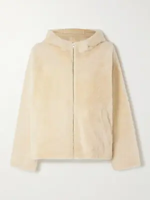 YVES SALOMON Hooded Shearling Jacket