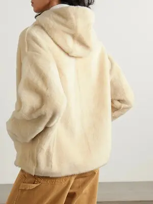 YVES SALOMON Hooded Shearling Jacket